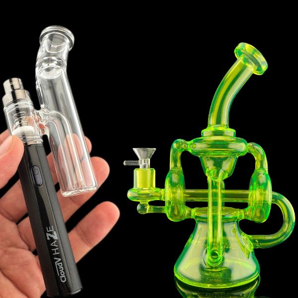 HAZE with Neon Green Glass