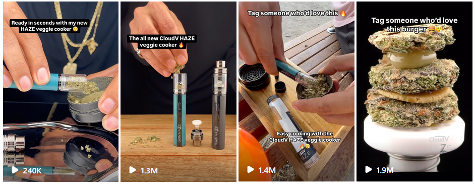 CloudV HAZE Viral herb pen